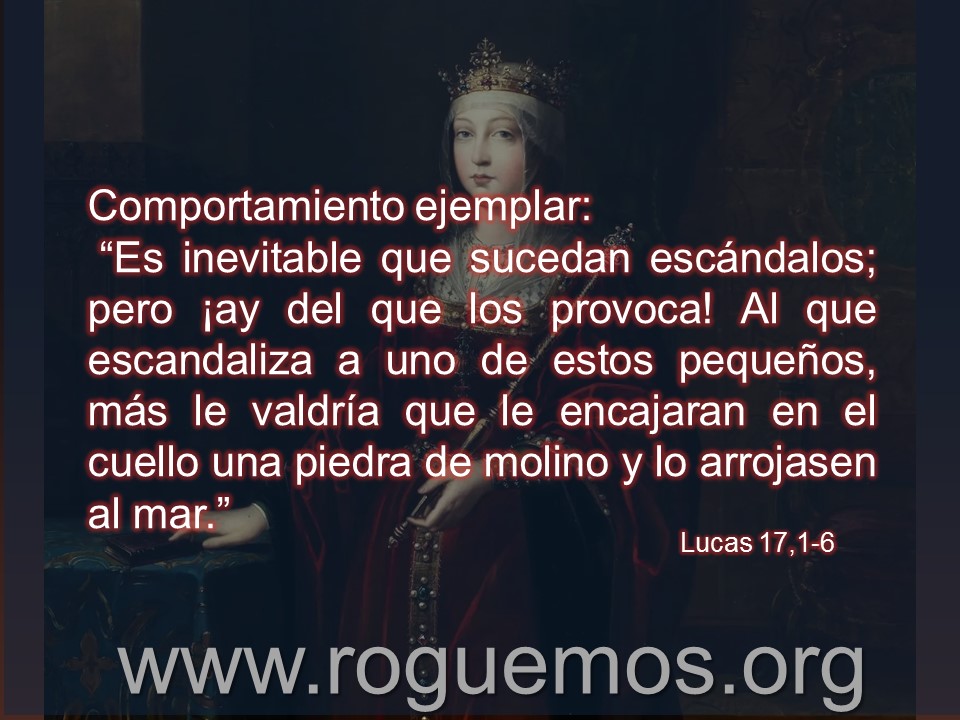 Lucas 17,1-6 – Comportamiento ejemplar - Roguemos al Señor