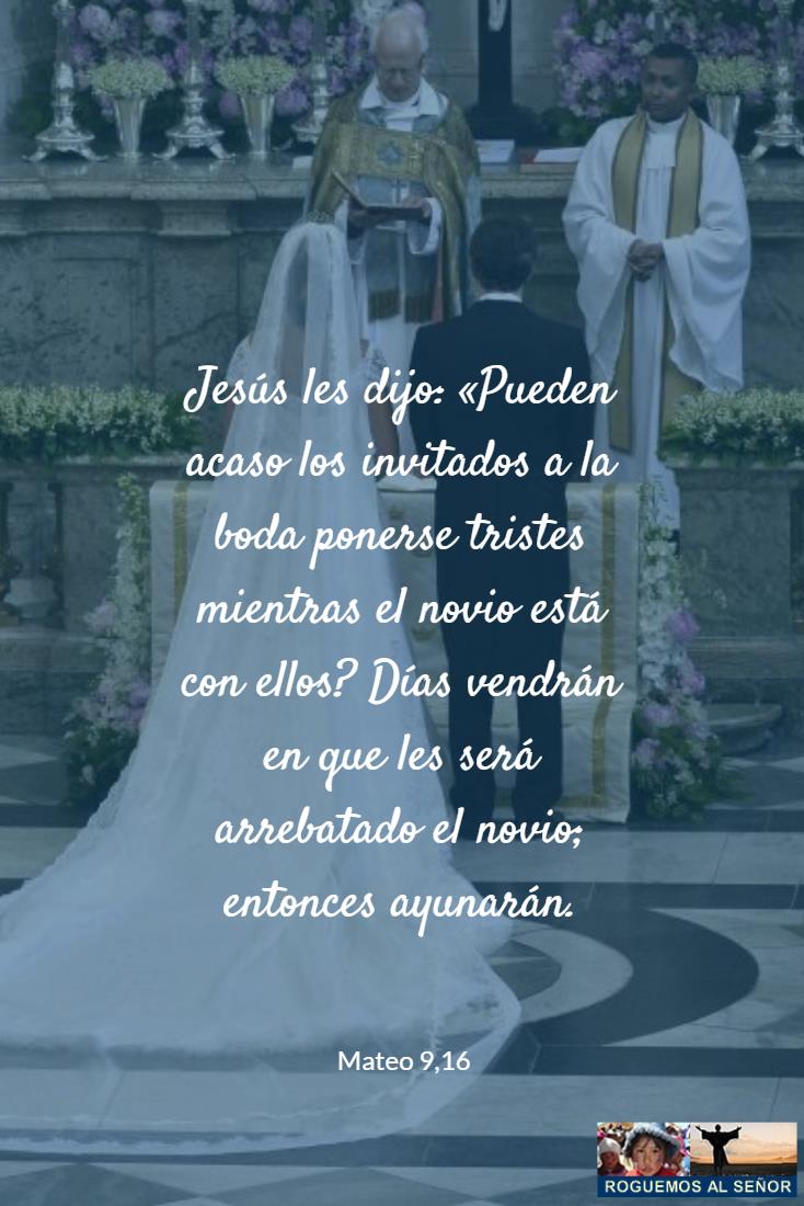 Mateo 9,14-17 – el novio está con ellos - Roguemos al Señor